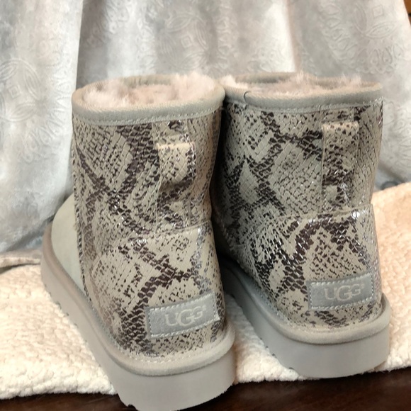 UGG | Shoes | Ugg Classic Mini Metallic Snake Nwt | Poshmark